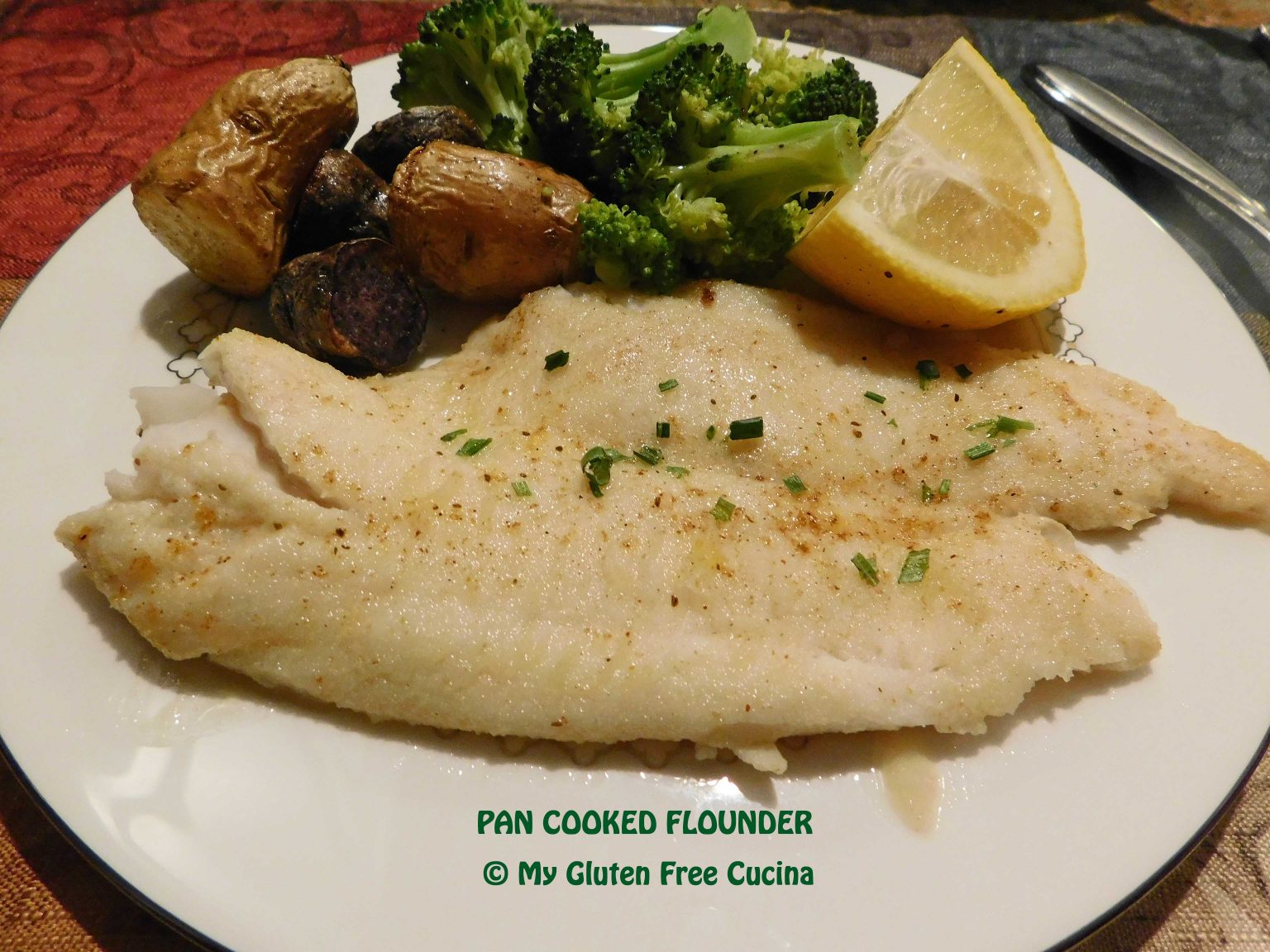 Pan Cooked Flounder Fillets – My Gluten Free Cucina