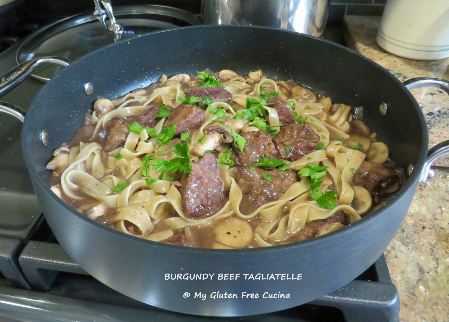 Burgundy Beef Tagliatelle – My Gluten Free Cucina