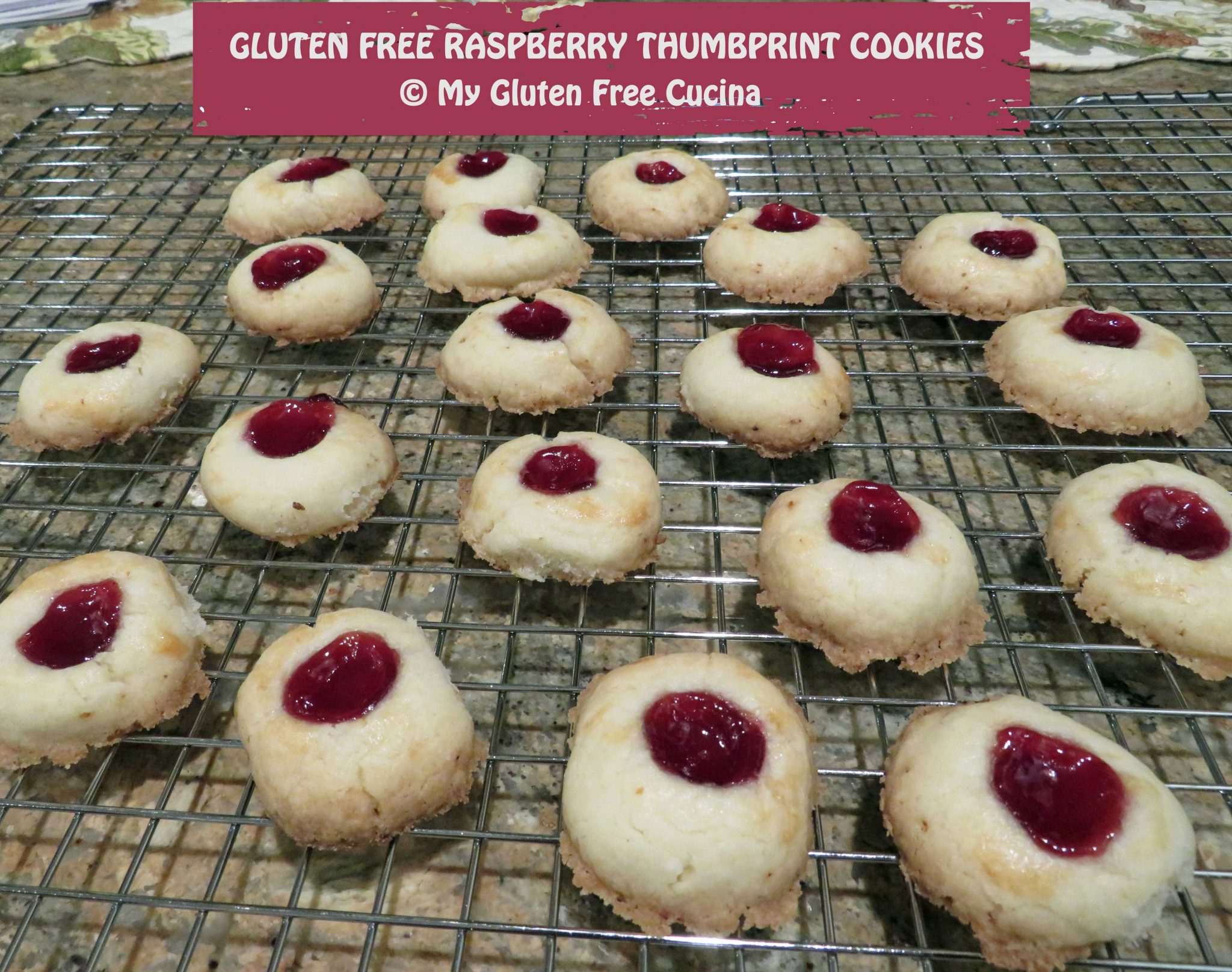Gluten Free Raspberry Thumbprint Cookies – My Gluten Free Cucina